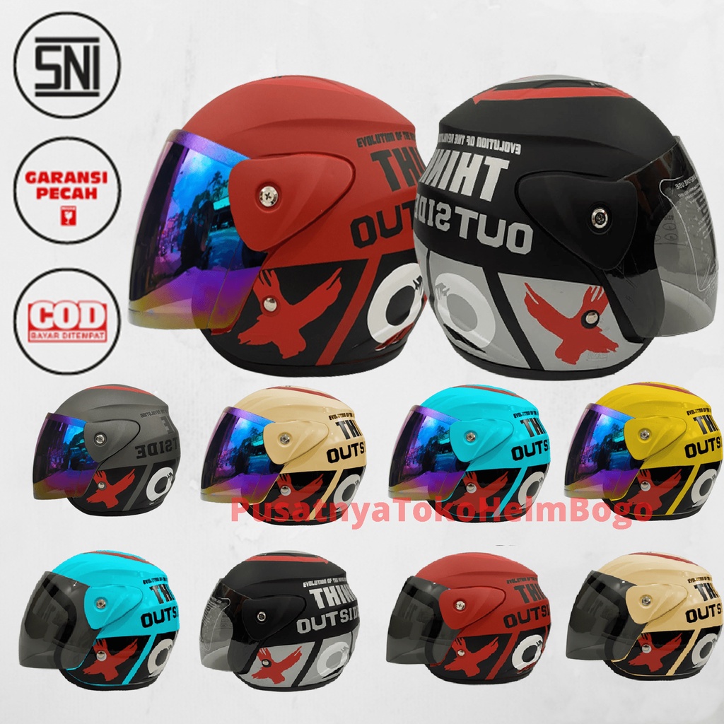 Jual HELM GM EVOLUTION HELMET HALF FACE MOTIF SPARTAN MIRIP SEPERTI ...