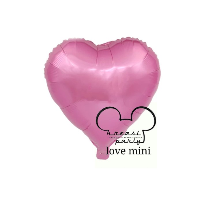 Jual Balon Love Mini / Balon Love Pink / Balon Foil Love / Balon Hati ...