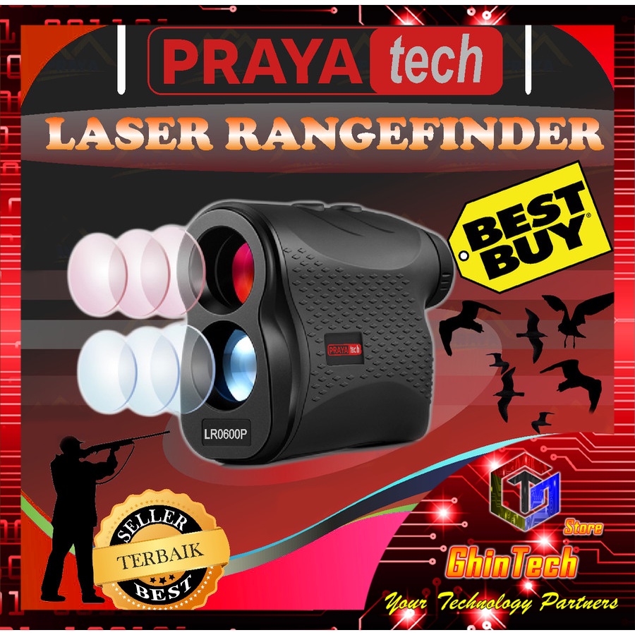 Jual Rangefinder Teleskop Laser Range Finder LRO600P ukur jarak 600m m 600 meter golf berburu ...