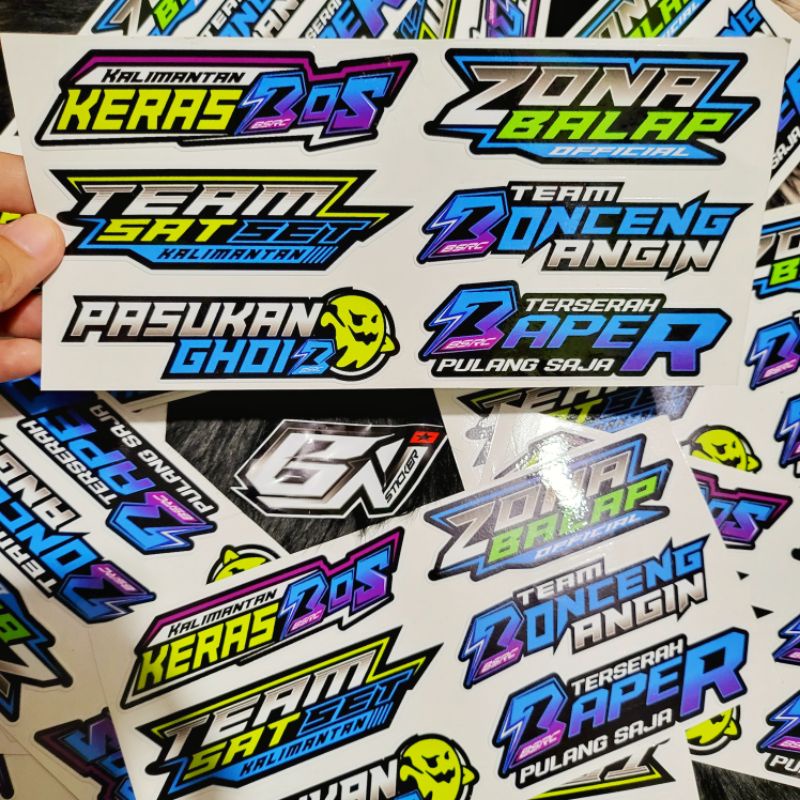 Jual stiker viral sticker kalimantan 1 set isi 6 | Shopee Indonesia