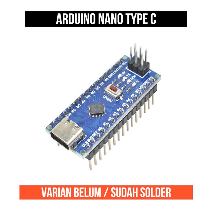 Jual Arduino Nano Type C Tipe Mikro Kontroler Controller ATmega328P ...
