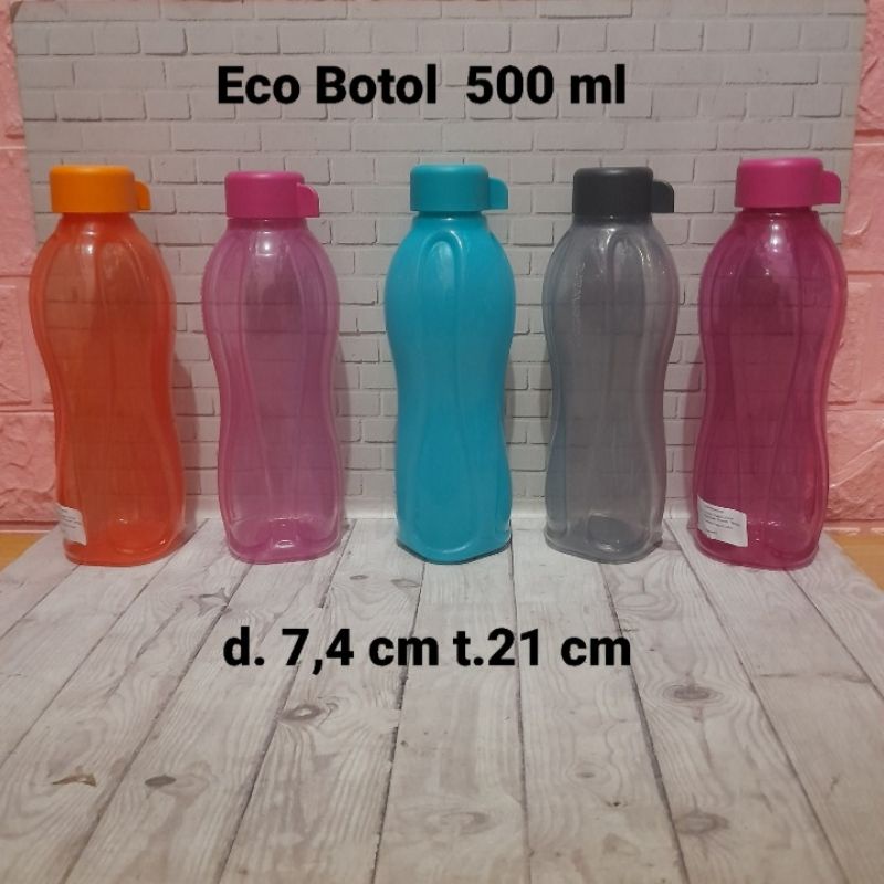 Jual Tupperware Eco Botol 500 ml tutup ulir (1 pc) | Shopee Indonesia