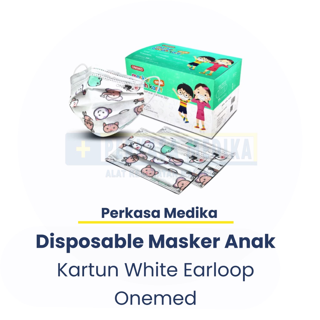 Jual ONEMED Anak 3 Ply isi 50 Premium BFE Original Masker Disposable ...