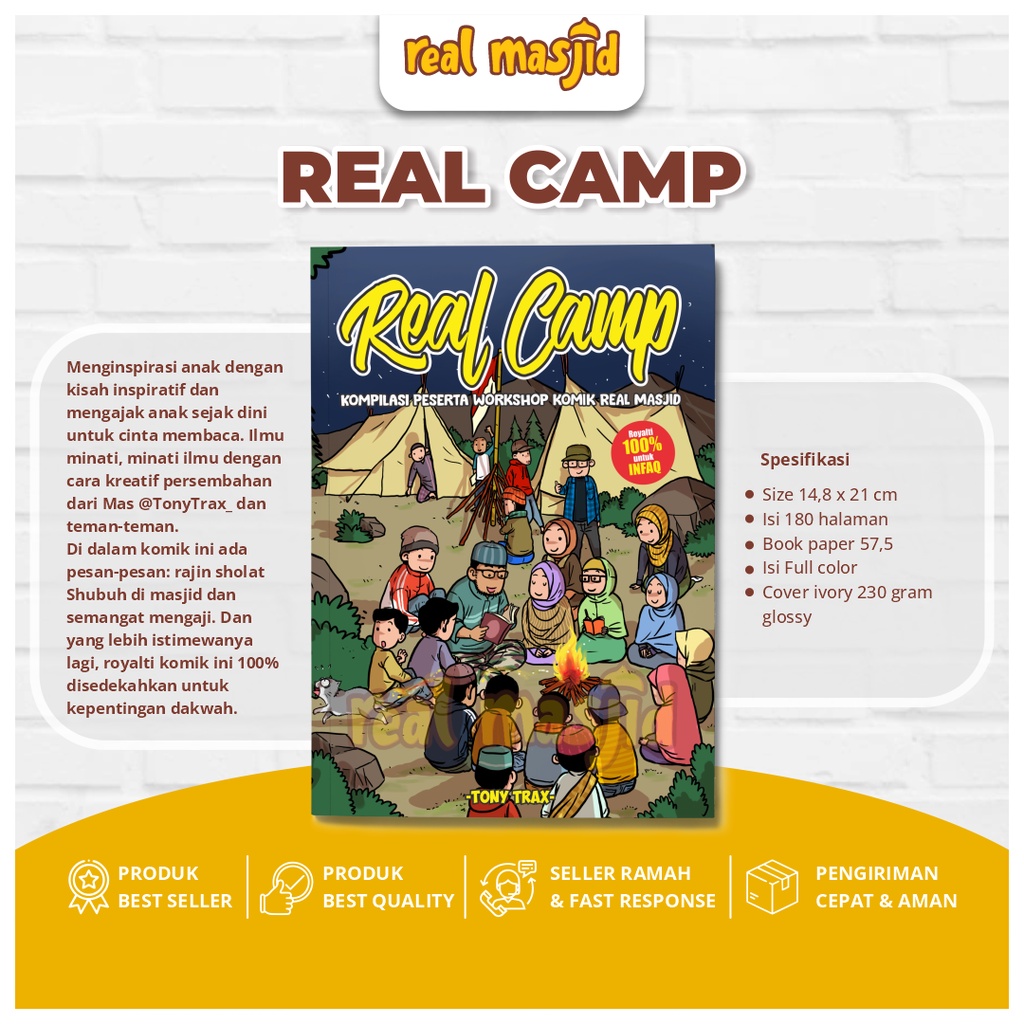 Jual Komik Islami Real Camp Masjid Buku Bacaan Cerita Motivasi Anak ...