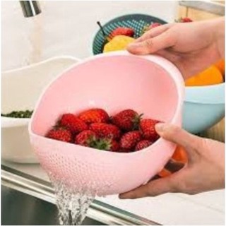 Jual Wadah waskom Cuci Beras & Buah baskom 2 in 1 Multifunction Bowl ...