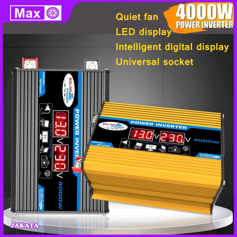 Jual Inverter Frekuensi Tinggi, Modifikasi Gelombang Sinus, Daya Puncak 4000W Inverter DC 12V ke ...