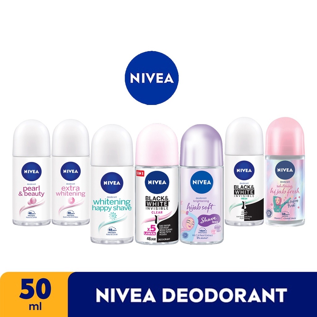Jual Nivea Deodorant Roll On 50ml All Varian | Shopee Indonesia