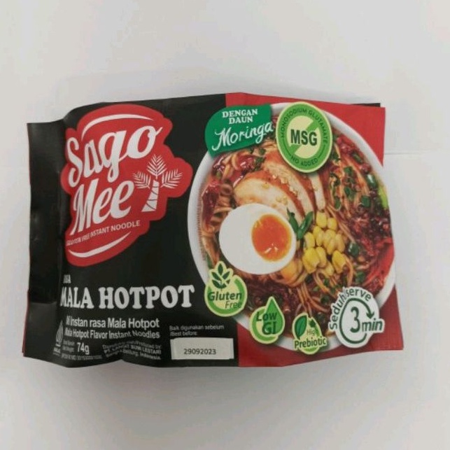 Jual SAGO MEE NON MSG - MALA HOTPOT - MIE INSTAN SAGOMEE GLUTEN FREE ...