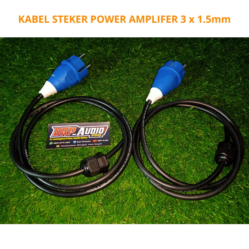 Jual KABEL AC POWER AMPLIFER STEKER EWIG 16 AMPER Kabel 1.5 meter ...