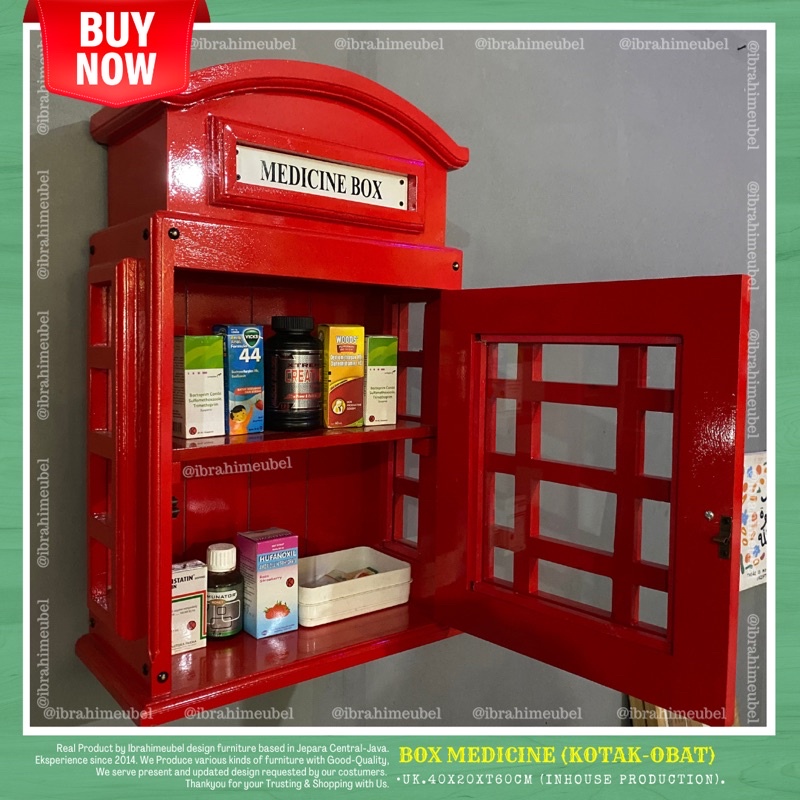 Jual Box Medicine P3K London kotak obat vintage | Shopee Indonesia