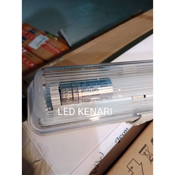 Jual Kap waterproof 1x18w set 8W Philips Komplit / Rumah lampu tl led 8 Watt Philips | Shopee ...