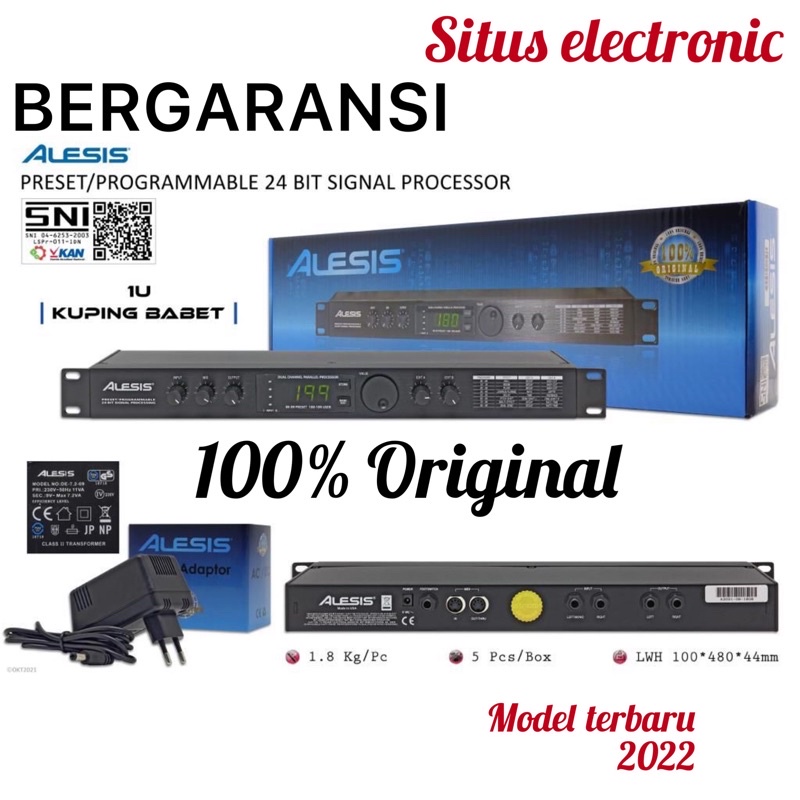 Jual effect vocal Alesis Original Made in USA ( kuping besi ) Garansi resmi Alesis efek vocal ...