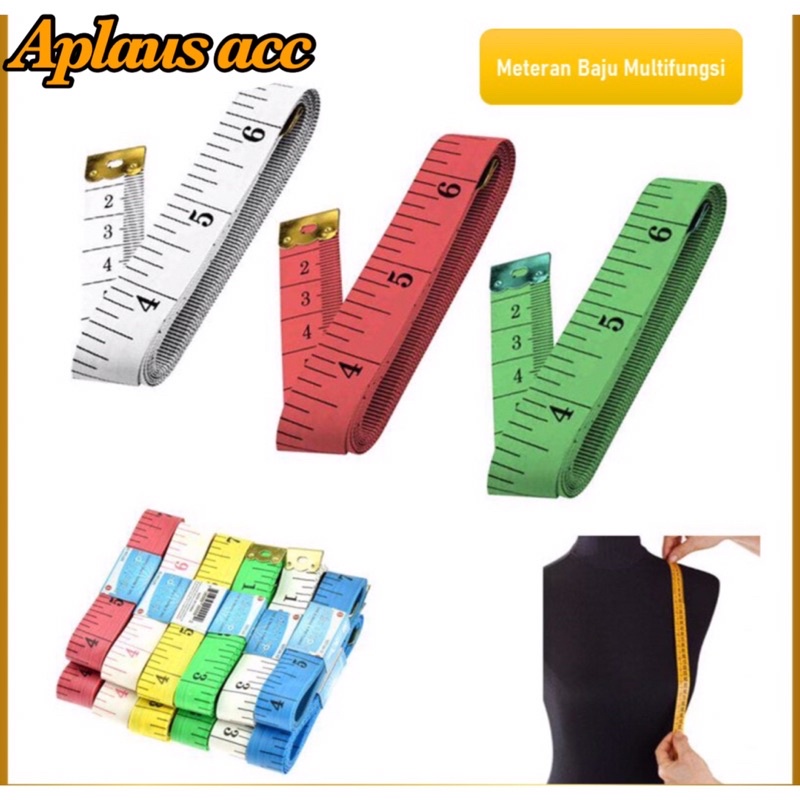 Jual Meteran Baju Alat Ukur Badan Meteran Kain Penjahit Baju 150CM ...