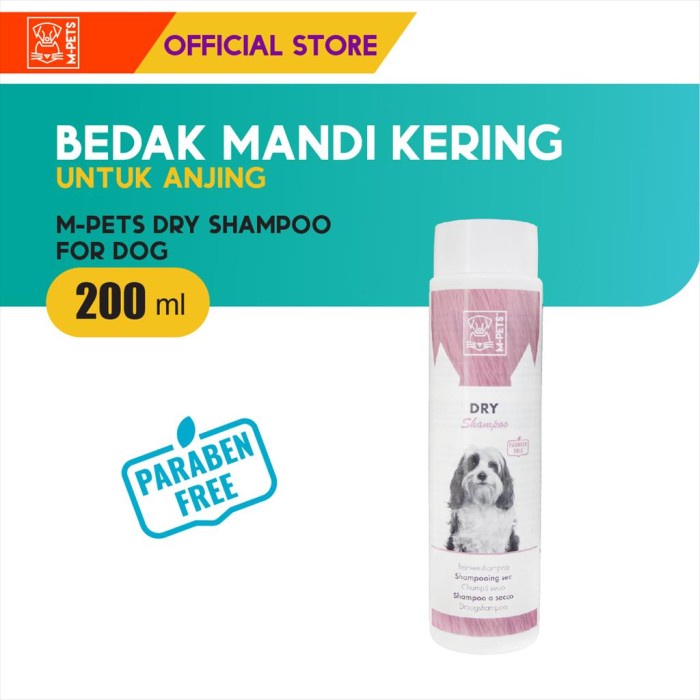 Jual Shampo M-Pets Dry Shampoo For Dog 200 Ml / Shampoo Mandi Kering ...