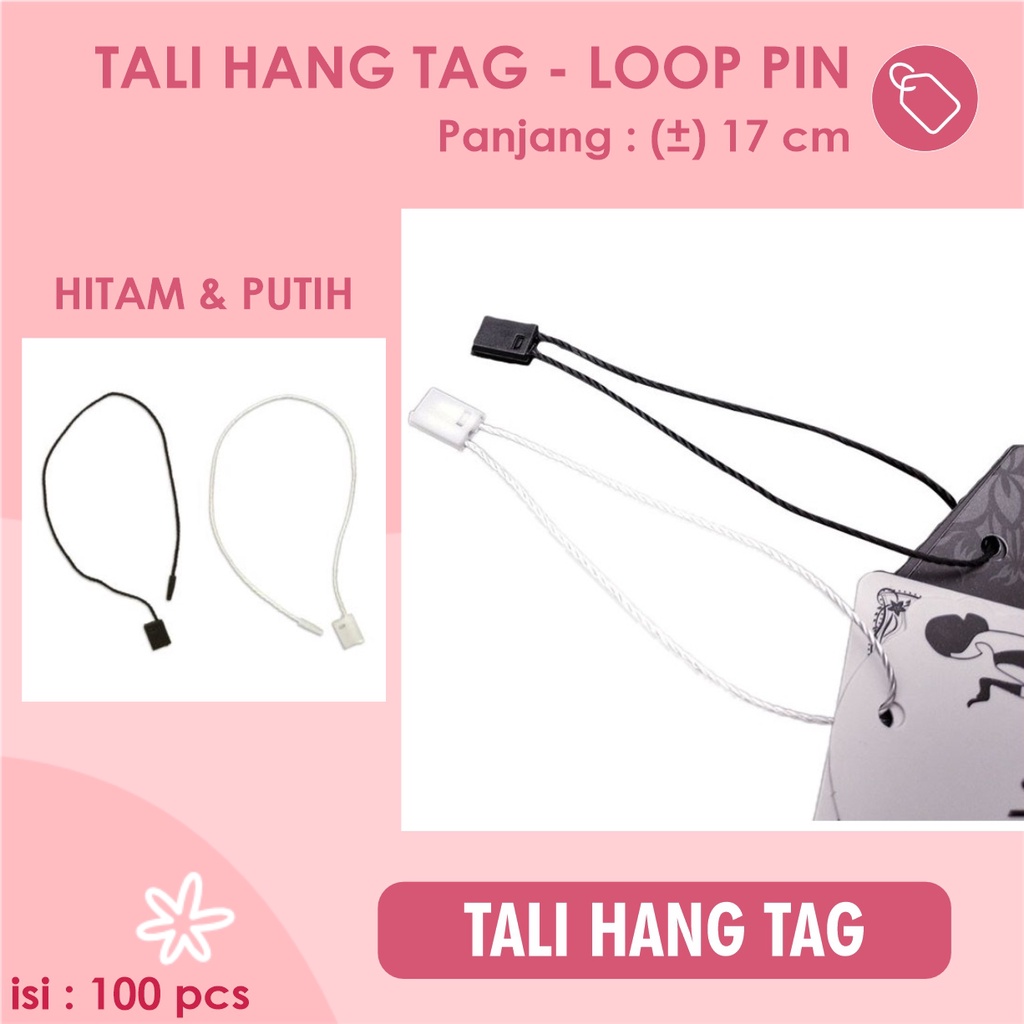Jual Tali Hangtag Loop Pin Tali Hangtag Baju Shopee Indonesia