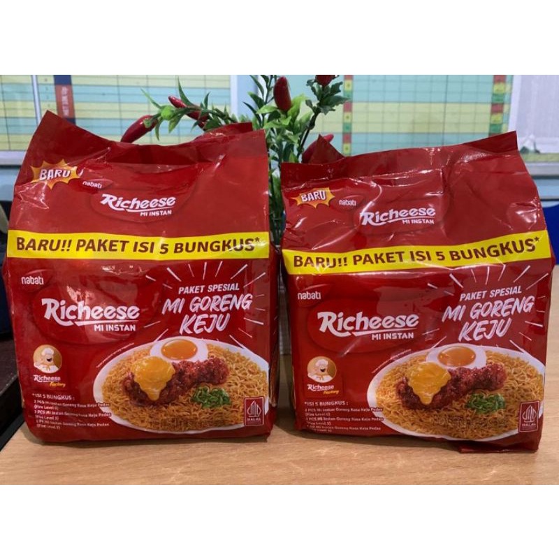 Jual mie richeese bag paket isi 5 level 0 level 3 level 5 (baru ...