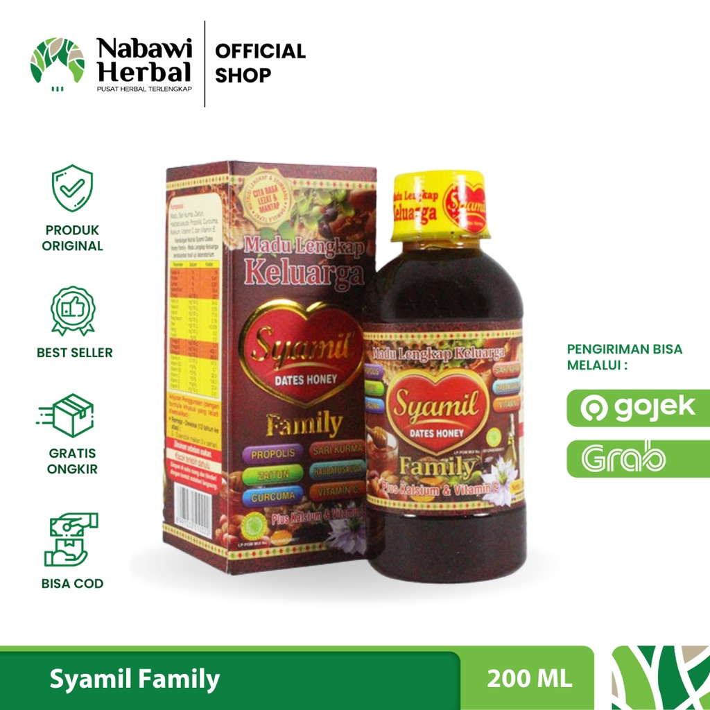 Jual SYAMIL FAMILY - Dates Honey Madu Keluarga 200ml | Shopee Indonesia