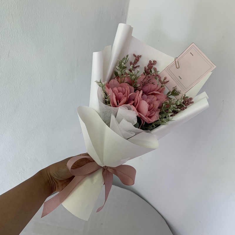 Jual Freesia bouquet / bunga artificial / artificial flower ...