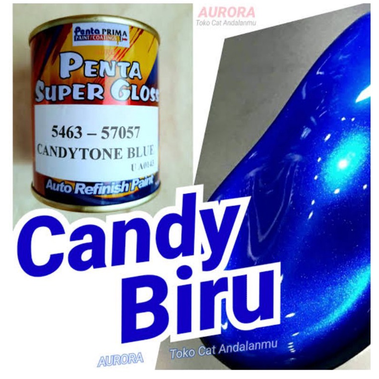 Jual Cat Biru Candy Tone Blue 1Kg Penta Super Gloss Candytone ...