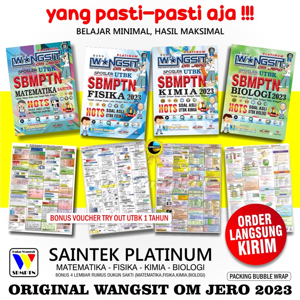 Jual Buku Wangsit UTBK SBMPTN 2023 / Buku Wangsit SNBT 2023 / Buku ...