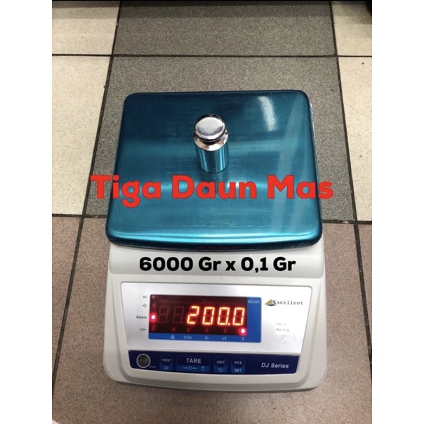 Jual Timbangan Analitik Excellent DJB 6000 Gram akurasi 0,1 Gr ...