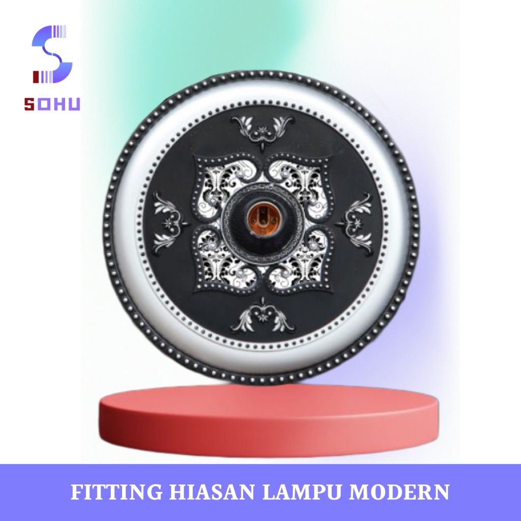 Jual FITTING Hiasan lampu modern fitting ornamen pvc fitting lampu ...