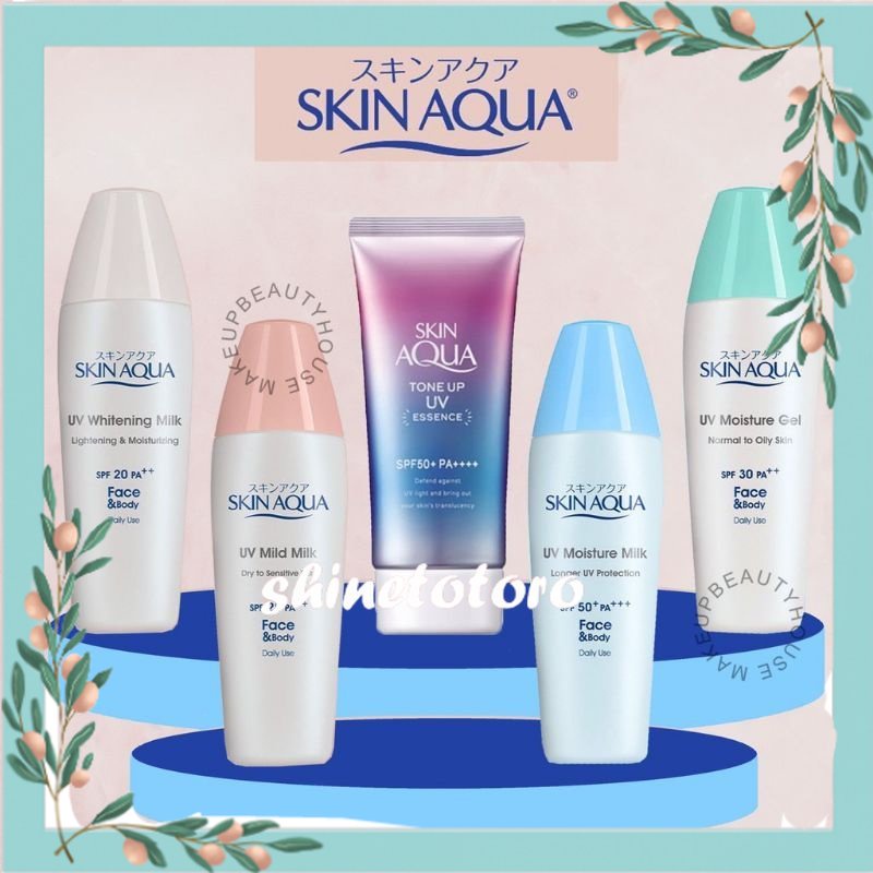 Jual Skin aqua uv moisture milk SPF 50 PA +++ / UV Moist Gel SPF 30 ...