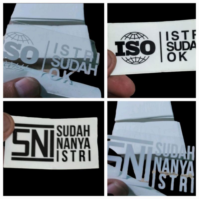 Jual STICKER SUDAH NANYA ISTRI& STICKER ISTRI SUDAH OK TRANSPARANT ...