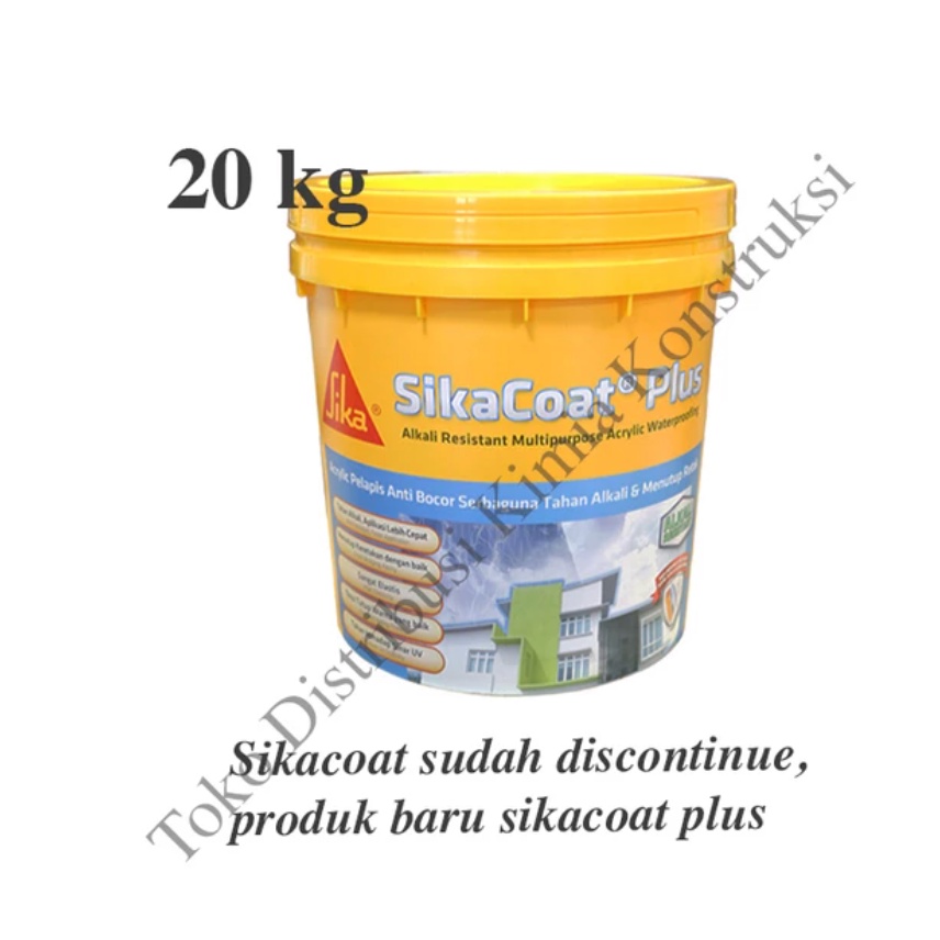 Jual Sikacoat Sika Coat Plus Cat Pelapis Anti Bocor 20kg Waterproofing ...