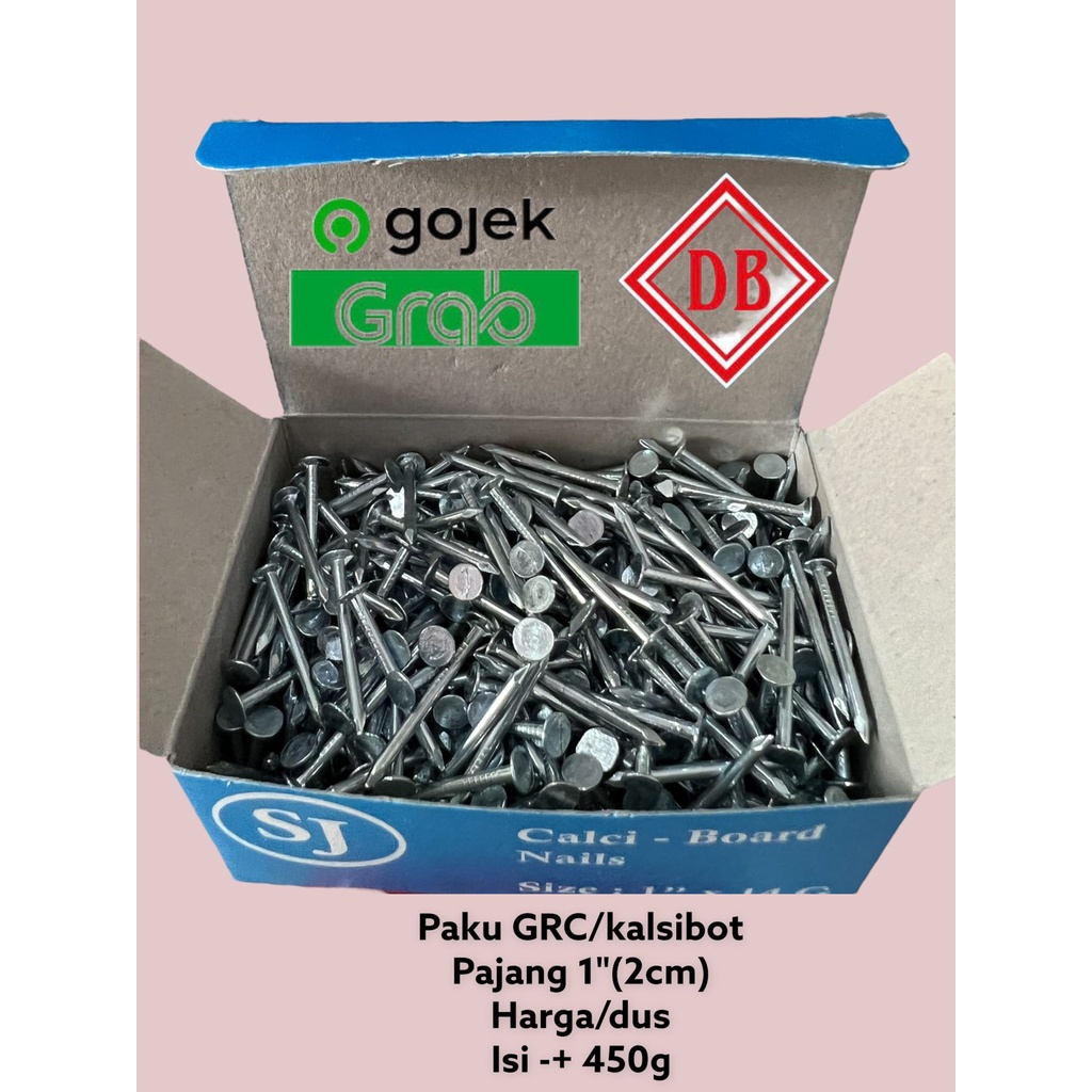 Jual DB PAKU GRC 2cm/PER DUS -+ 500GRAM/PAKU KALSI BORD/PAKU GRC PLAFON ...