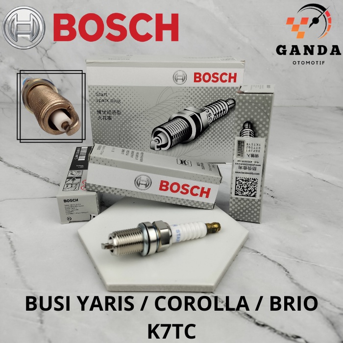 Jual BUSI MOBIL COROLLA, BRIO K7TC / F7DC SPARK PLUG BOSCH ORIGINAL ...