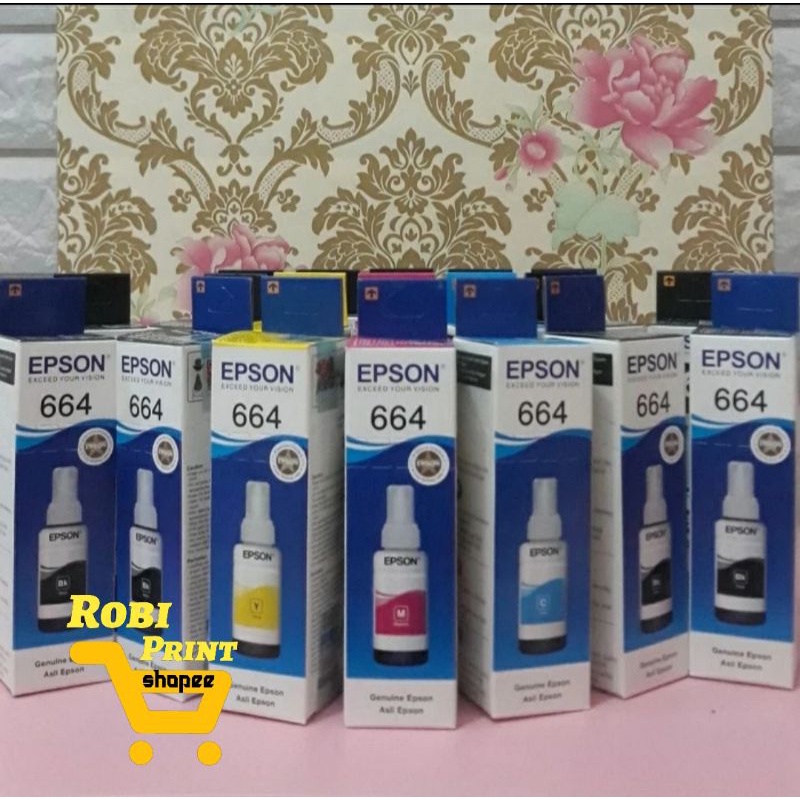 Jual epson 664 tinta original series printer Epson L100, Epson L110, Epson L120, Epson L200 ...