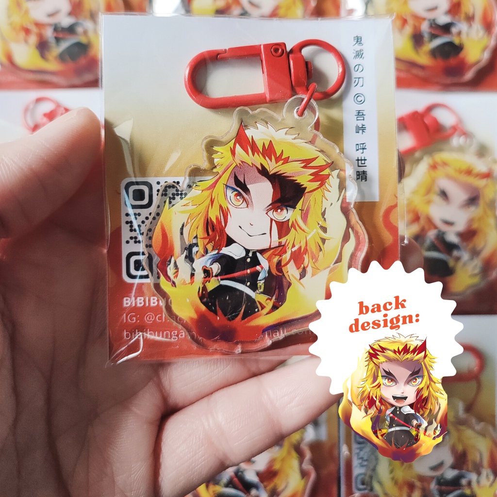 Jual Rengoku Demon Slayer - Acrylic Keychain Gantungan Kunci | Shopee ...