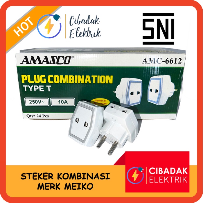 Jual STEKER T MULTI / COLOKAN LISTRIK CABANG 3 | Shopee Indonesia