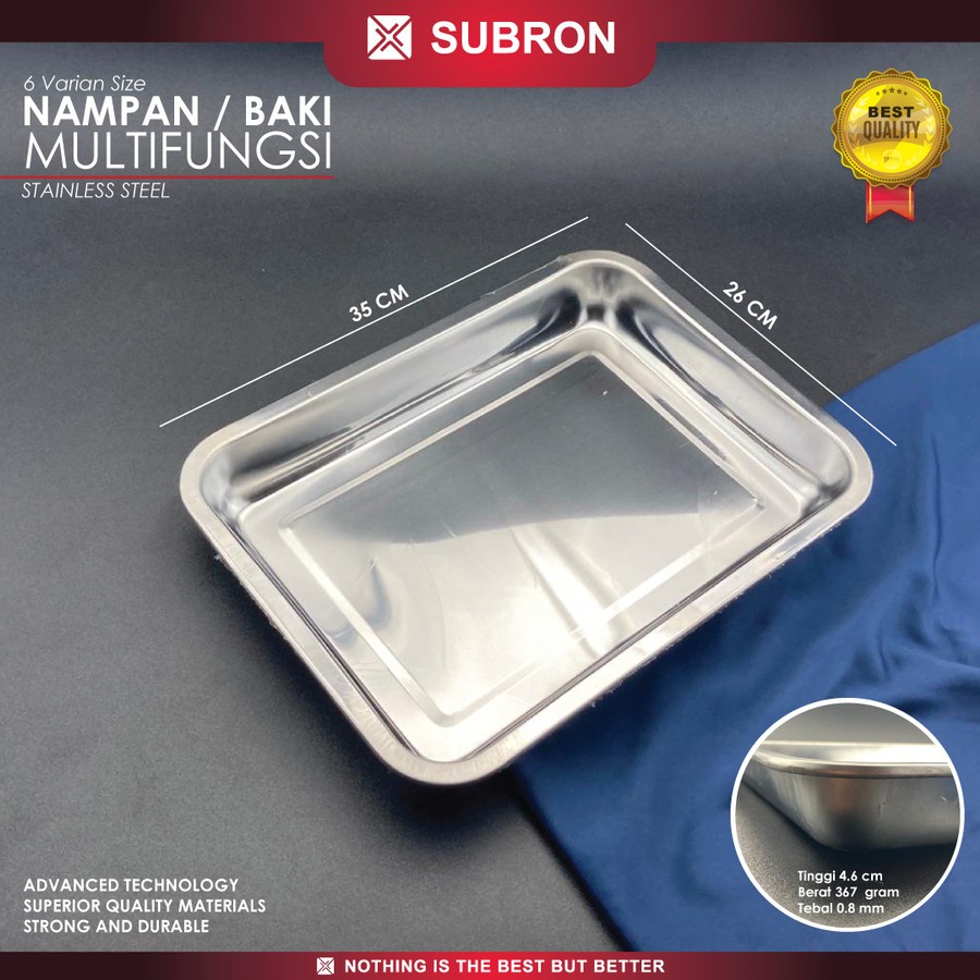 Jual SUBRON Nampan Baki 35cm x 26cm Multifungsi Wadah Saji Makan ...