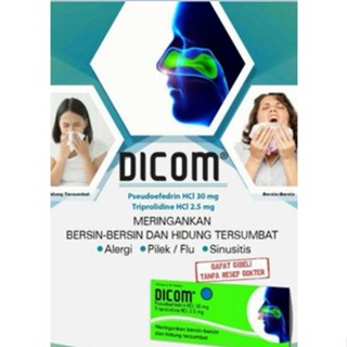 Jual DICOM/OBAT FLU/OBAT PILEK DEWASA 10 TABLET | Shopee Indonesia