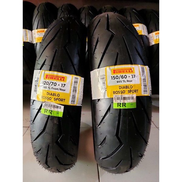 Jual Paketan Ban Pirelli Diablo Rosso Sport 120/70 dan 150/60 Ring 17 ...