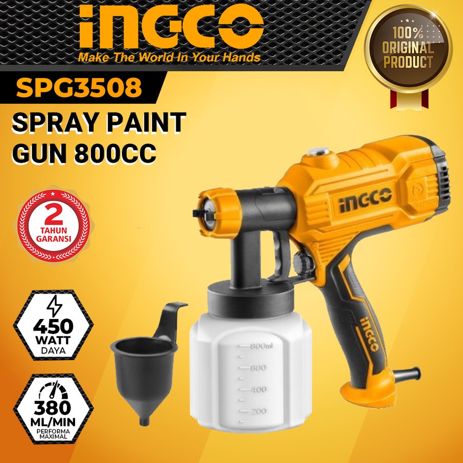 Jual Mesin Semprot Cat Spray Gun Elektrik SET Electric Paint Zoom INGCO ...