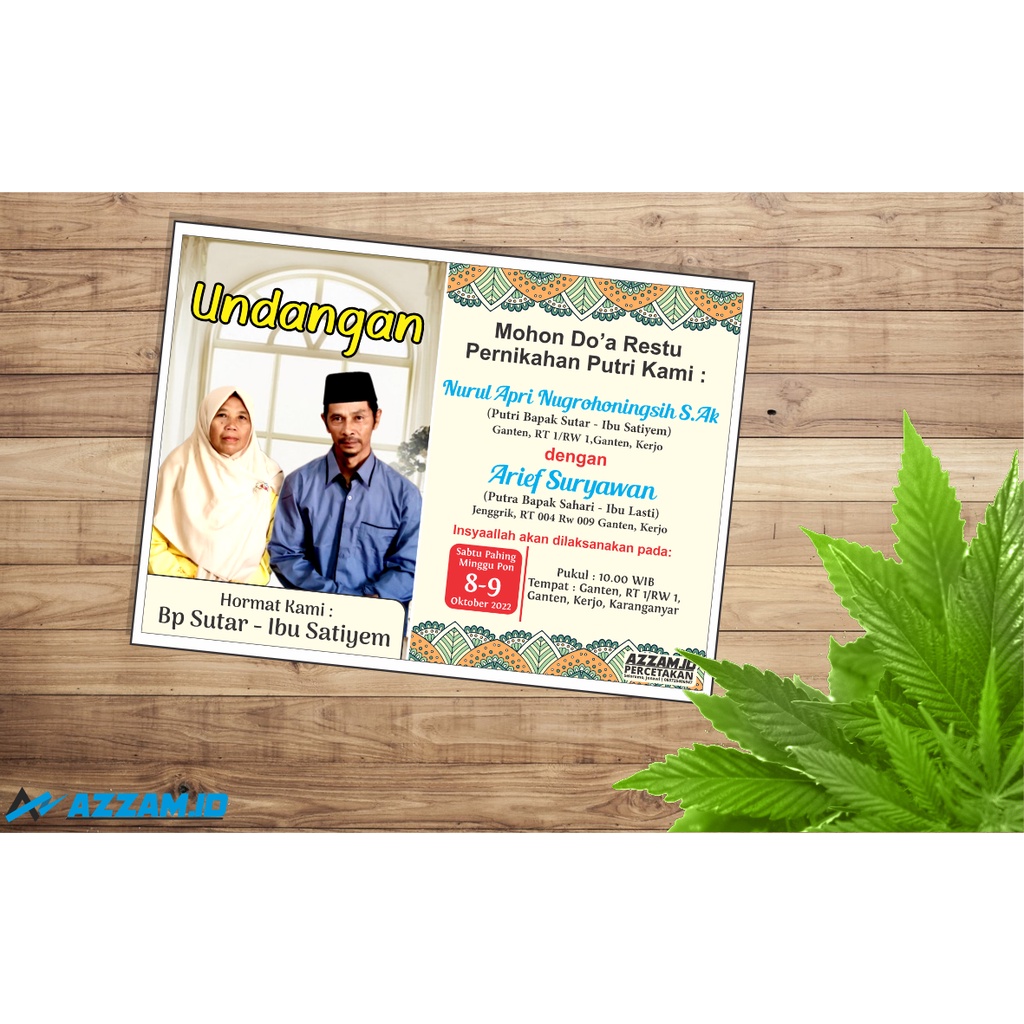 Jual Cetak Undangan Punjungan/Besek/Punjungan Pernikahan/Aqiqah ...
