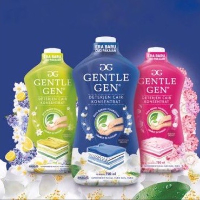 Jual PROMO Detergent Gentle Gen Botol 750 ml | 750 | Sachet 55 gr x 6 ...