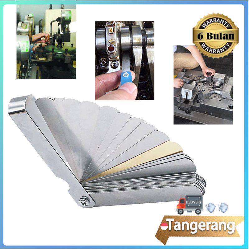Jual 32 Blades 0.04mm-0.88mm Feeler Gauge Stainless Steel Fuller Gauge ...