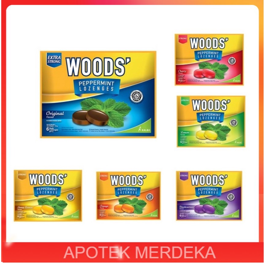 Jual Permen Woods Sachet / Woods lozenges sachet / permen wood all ...