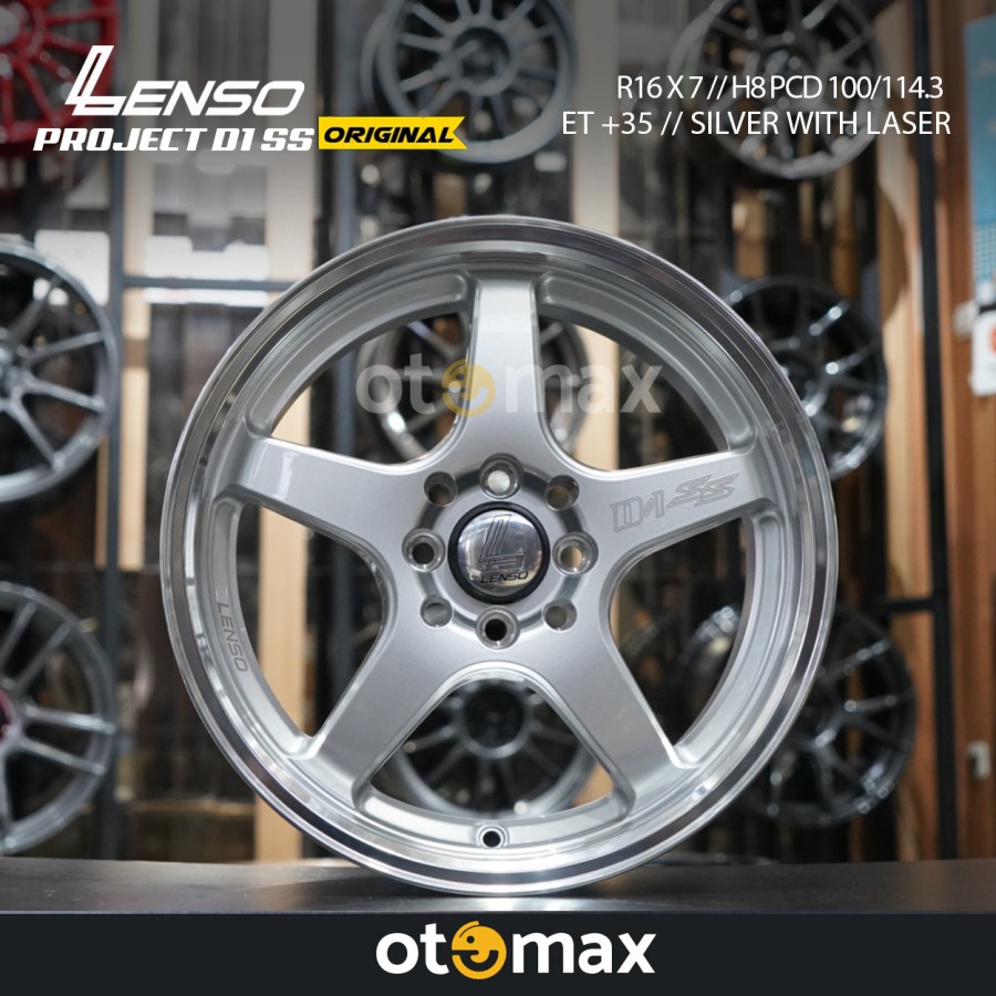 Jual Velg Mobil Lenso Project D-1SS Original Ring 16 Silver With Laser ...