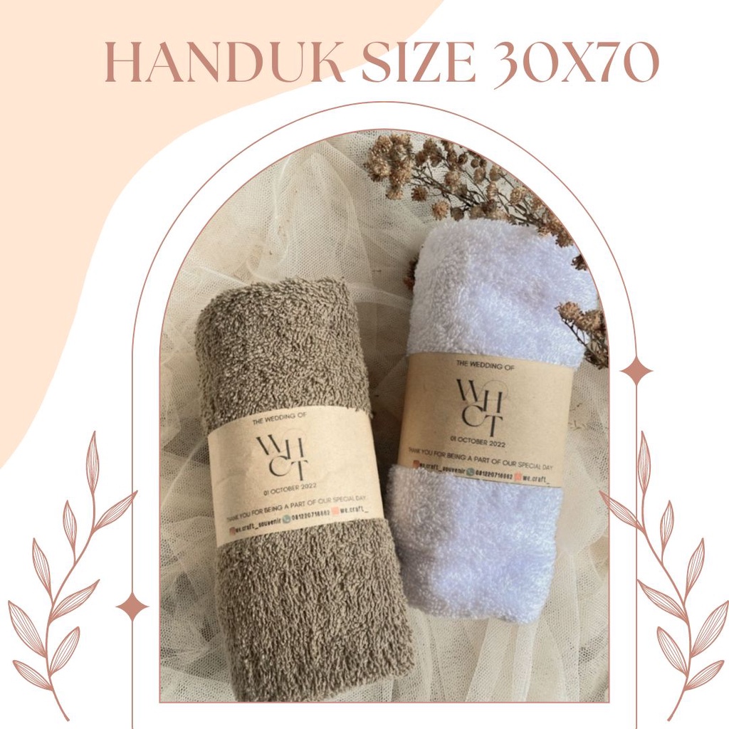 Jual Souvenir handuk size 30x70cm | Shopee Indonesia