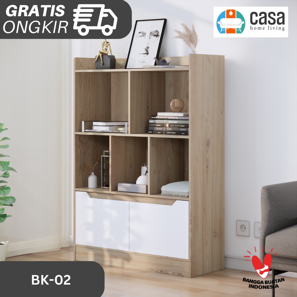 Jual Casa - Rak Buku/ Showcase Buku / Rak Buku Portable/ Rak Buku ...
