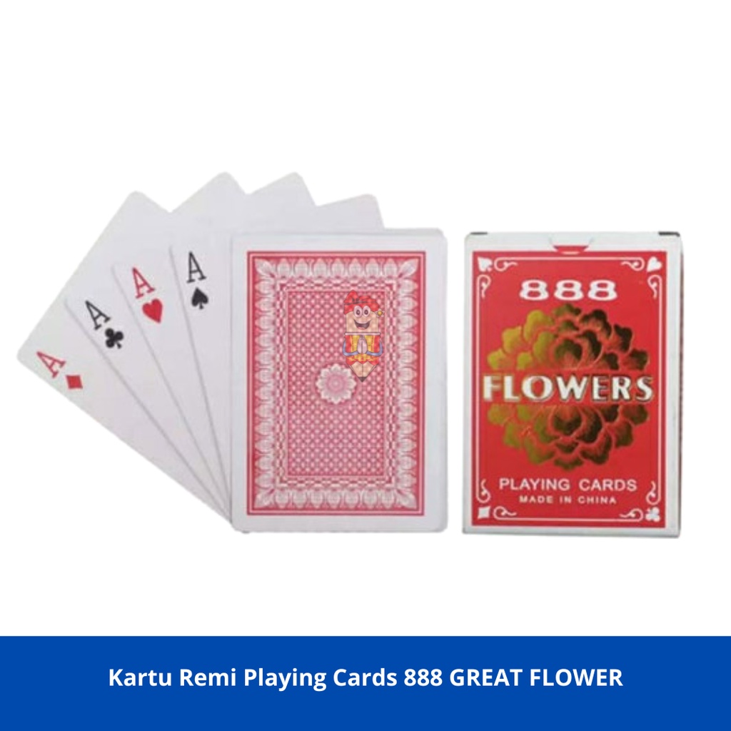 Jual Kartu Remi Playing Cards 888 GREAT FLOWER | Shopee Indonesia