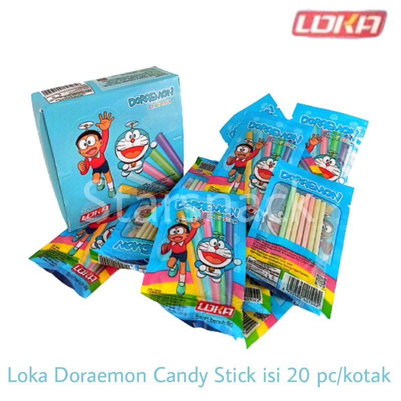 Jual Doraemon candy stik isi 20 sachet/kotak | Shopee Indonesia