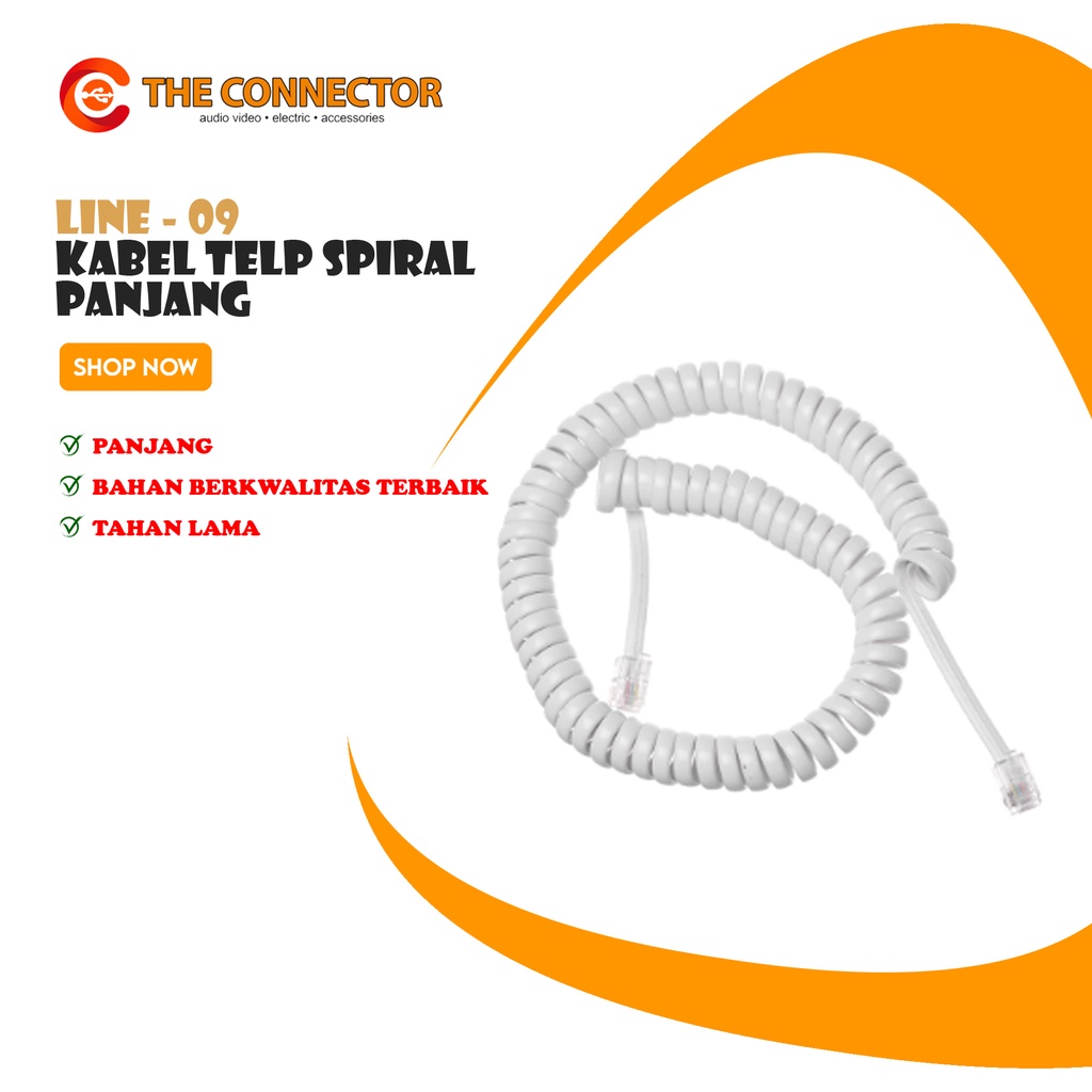 Jual KABEL TELP SPIRAL PANJANG | Shopee Indonesia