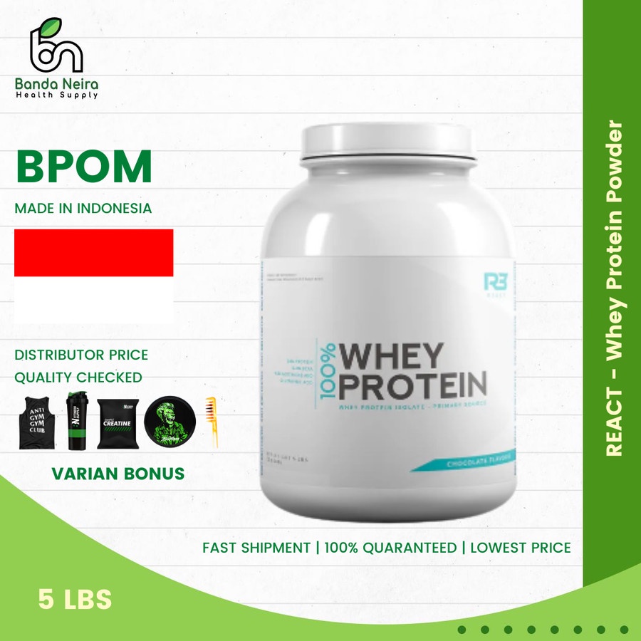 Jual R3ACT REACT Whey Protein Powder | Shopee Indonesia