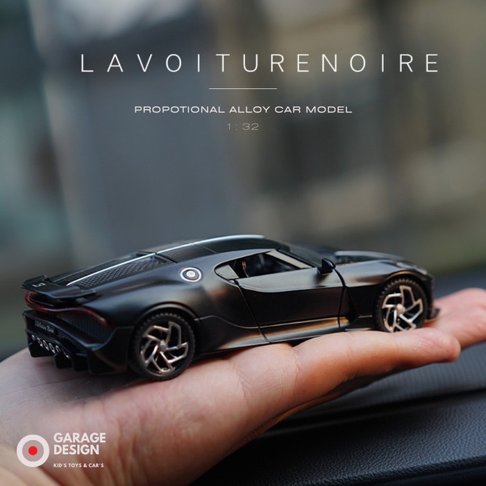 Jual Diecast Miniatur Mobil Bugatti La Voiture Noire Skala 1:32 Sport ...
